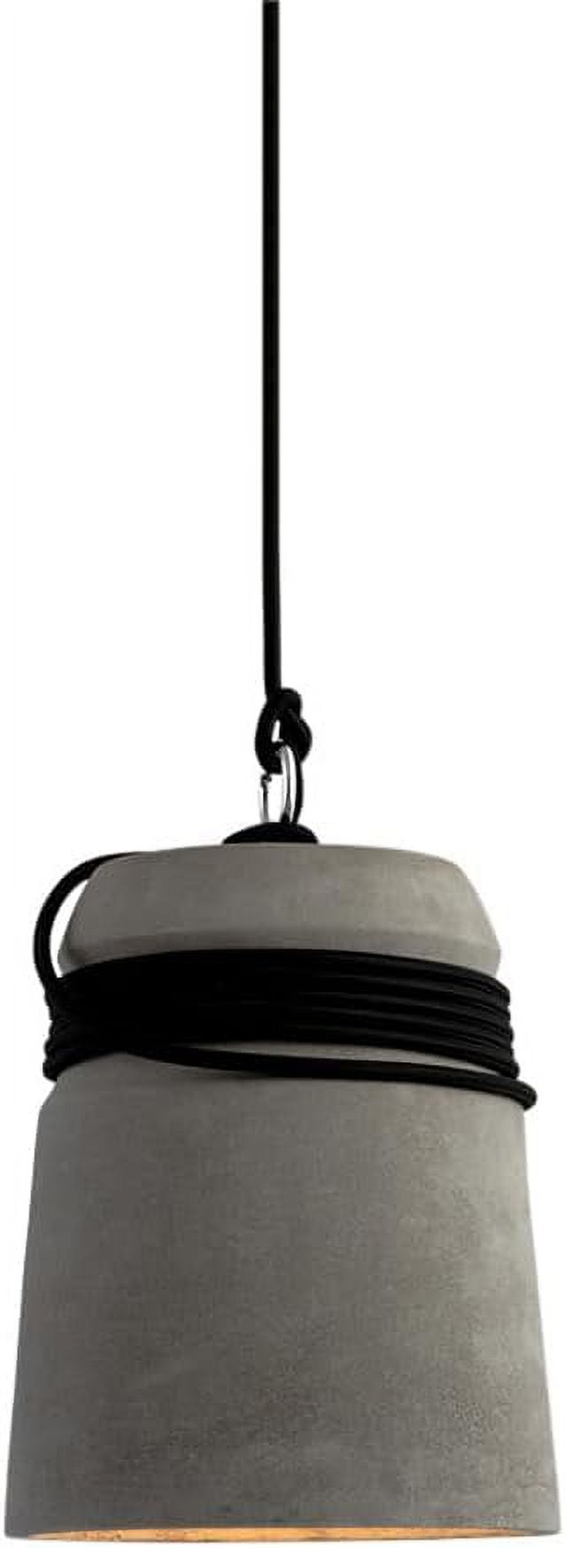 Industrial Style Cement Pendant Light, Farmhouse Concrete Pendant ...