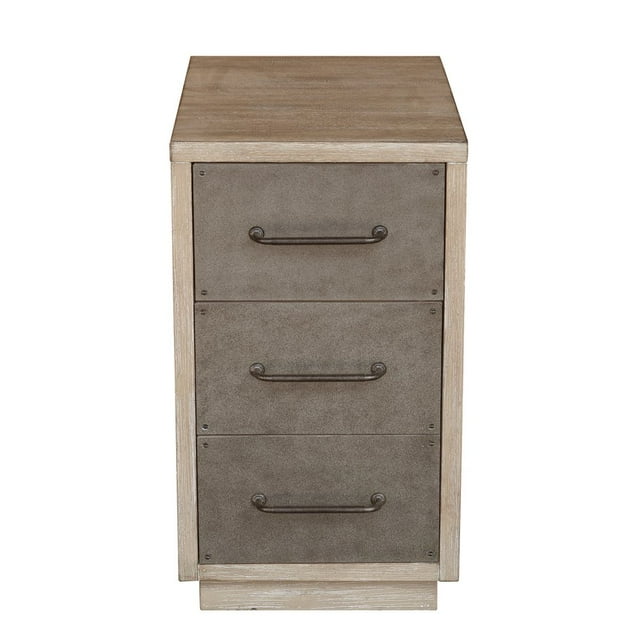 Industrial Style Three Drawer Accent Chairside Chest - Walmart.com