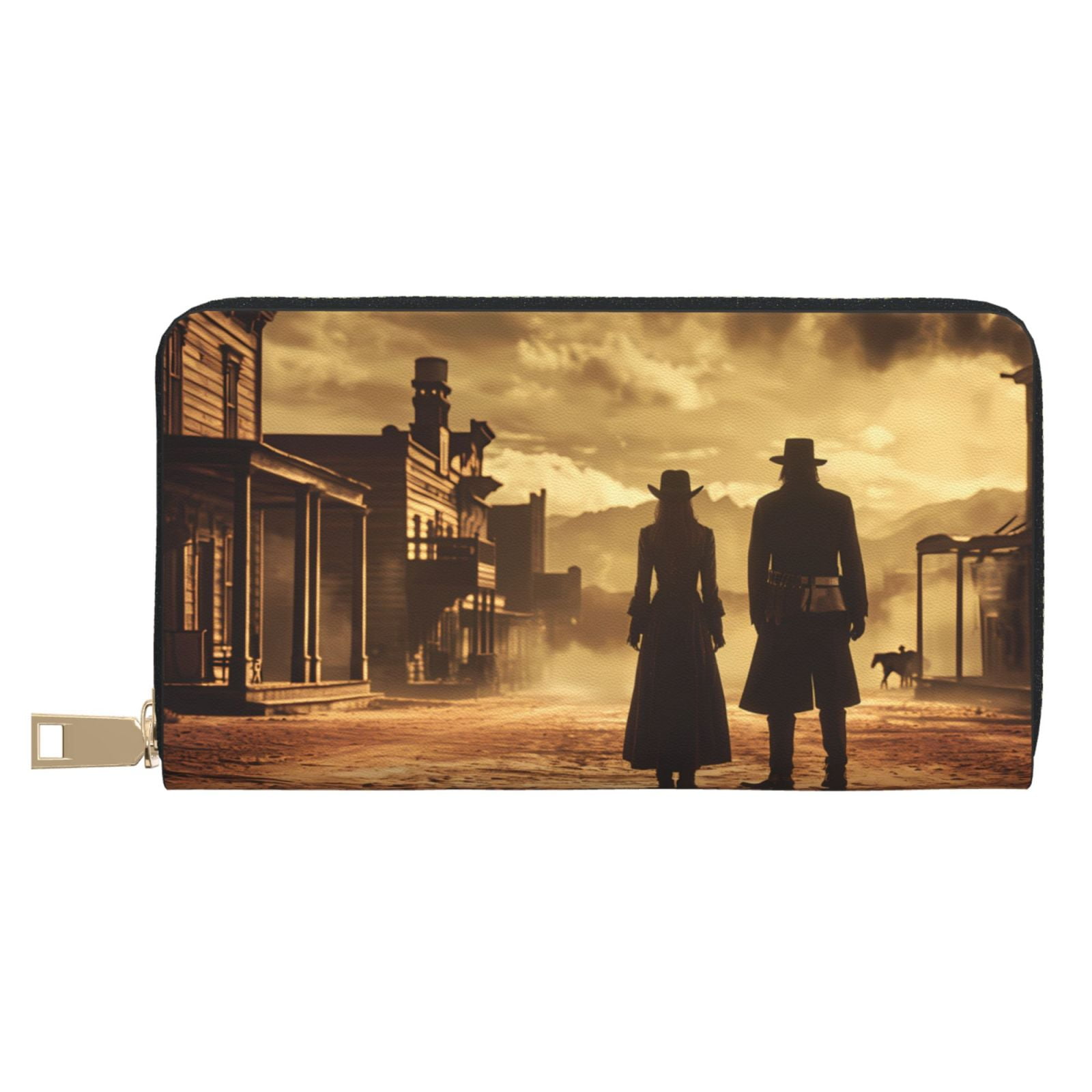 Industrial Style Western Cowboy Wallet Women, Leather Bifold Multi Card ...
