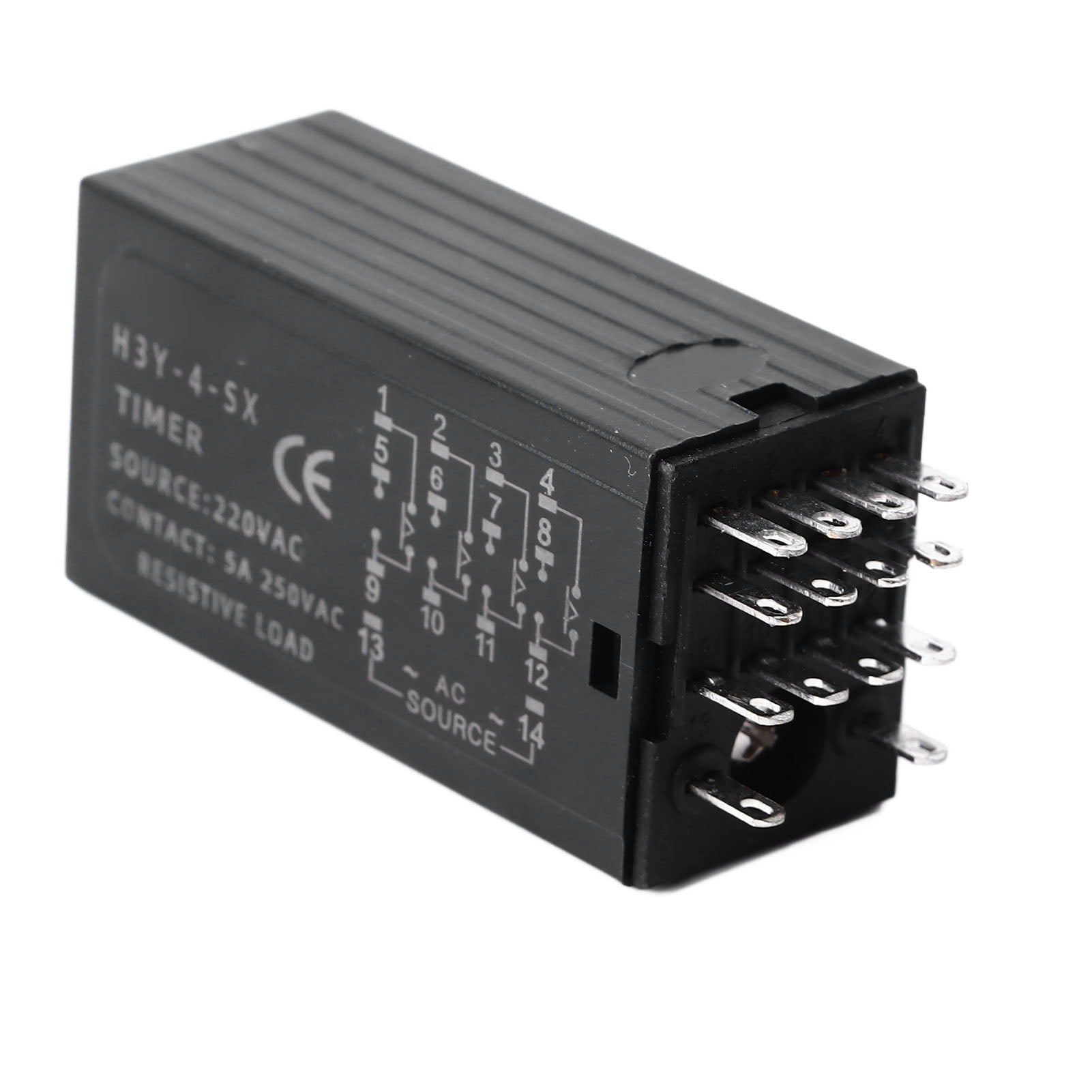 Industrial Supplies AC220V Power On Time Relay with Digital Display High Accuracy Electronic ...