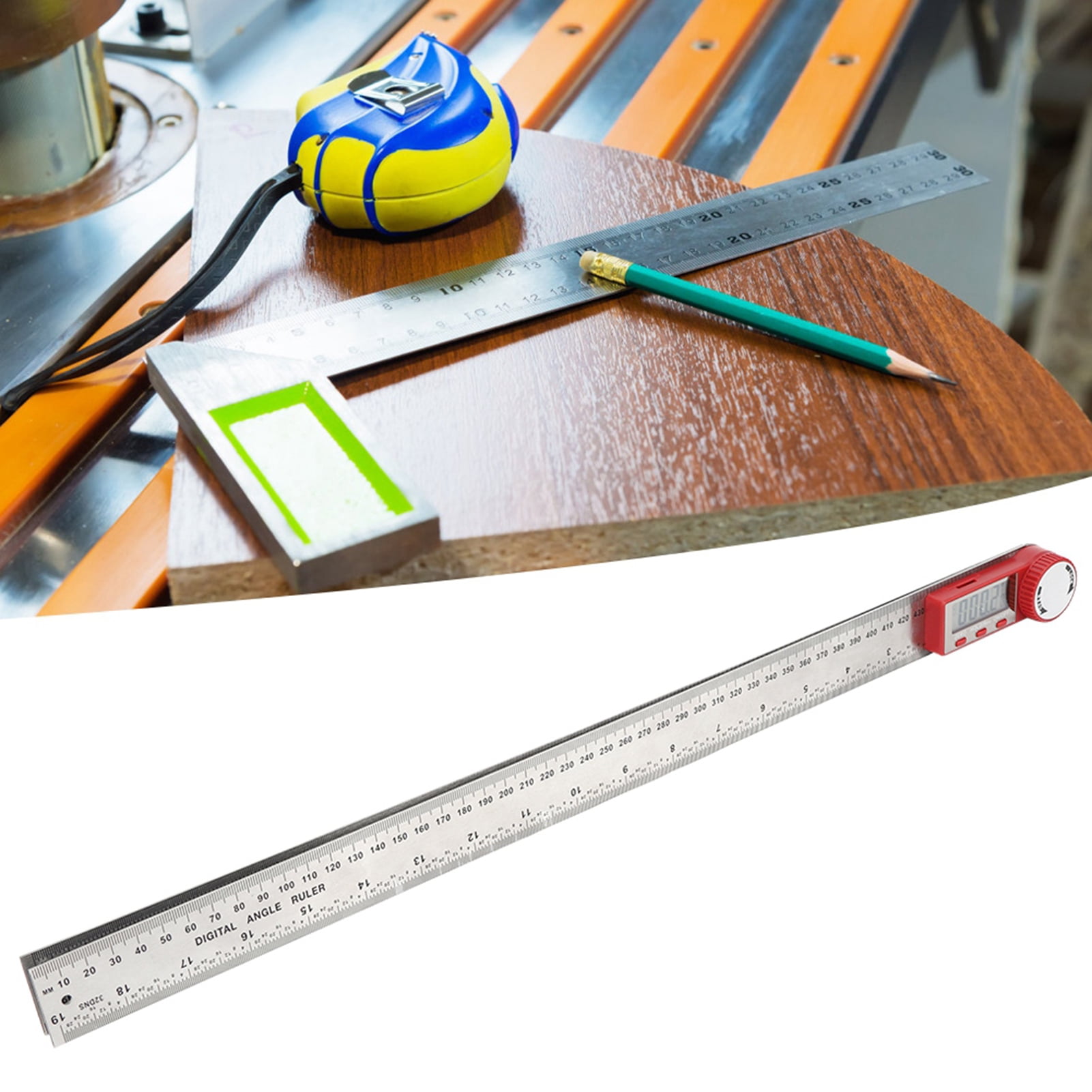 Industrial Supplies Digital Ruler Stainless Steel Electronic Ruler 360 ...