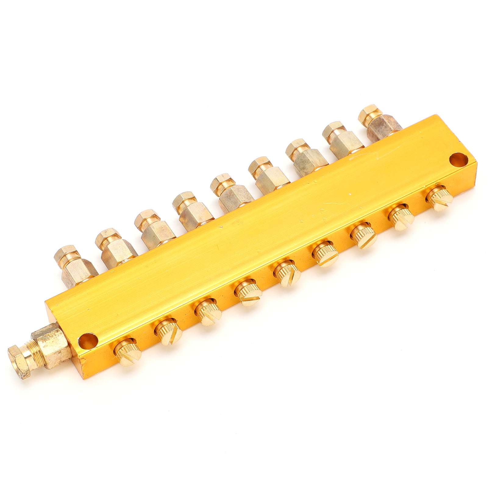 Industrial Supplies Oil Distributor Adjustable Brass Lube Piston ...