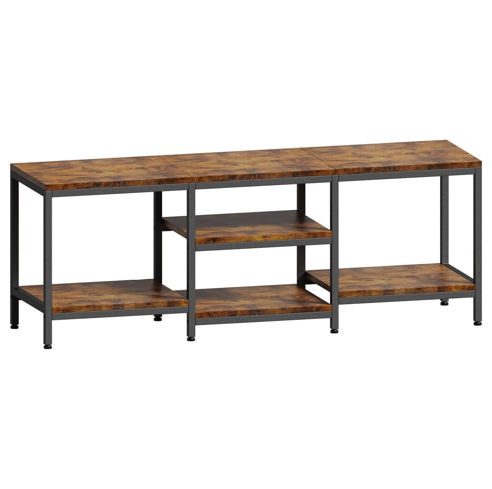 Industrial TV Stand for Televisions up to 65 Inch, Entertainment Center ...