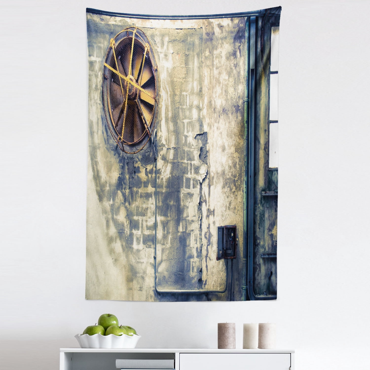 Industrial Tapestry, Damaged Wrecked Wall Image Destruction Vandalism ...