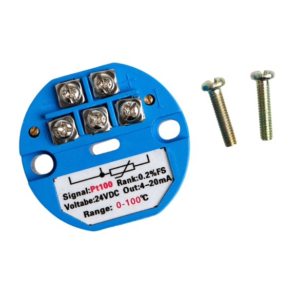 Industrial Temperature Transmitter 4-20mA Signal Output PT100 Sensors ...