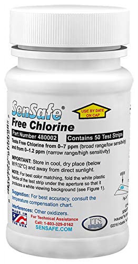 Industrial Test Systems 480002 SenSafe Free Chlorine Test - Walmart.com