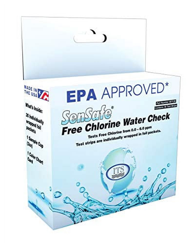 Industrial Test Systems SenSafe 481126 Free Chlorine Test Strip, 40 ...