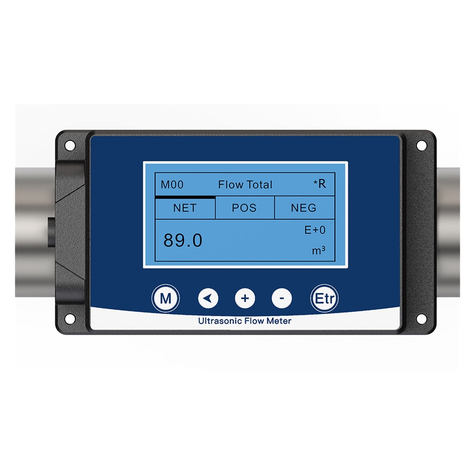 Industrial Time-Difference Type Ultrasonic Flowmeter, Flow Watch Used ...