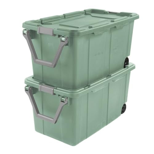 Industrial Tote - 40 Gallon Wheeled Storage Bin - Walmart.com
