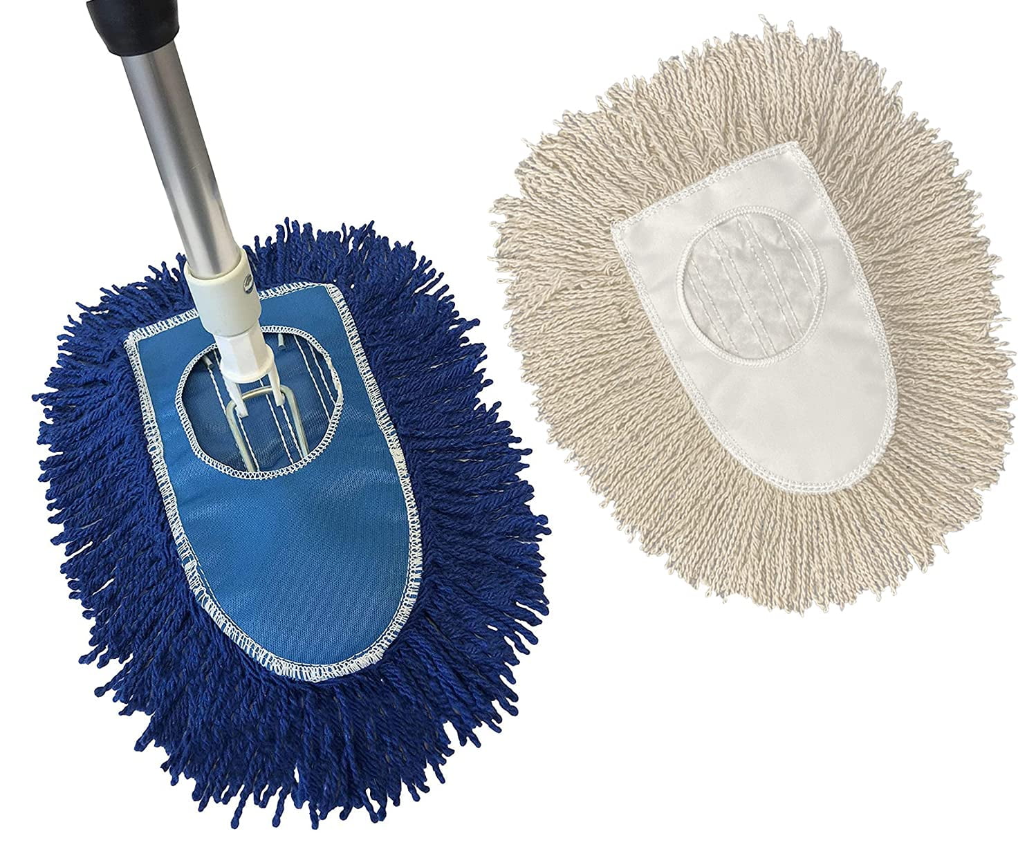 Industrial Triangle Dust Mop Kit with Swivel Heads, Heavy Duty Cleaning ...