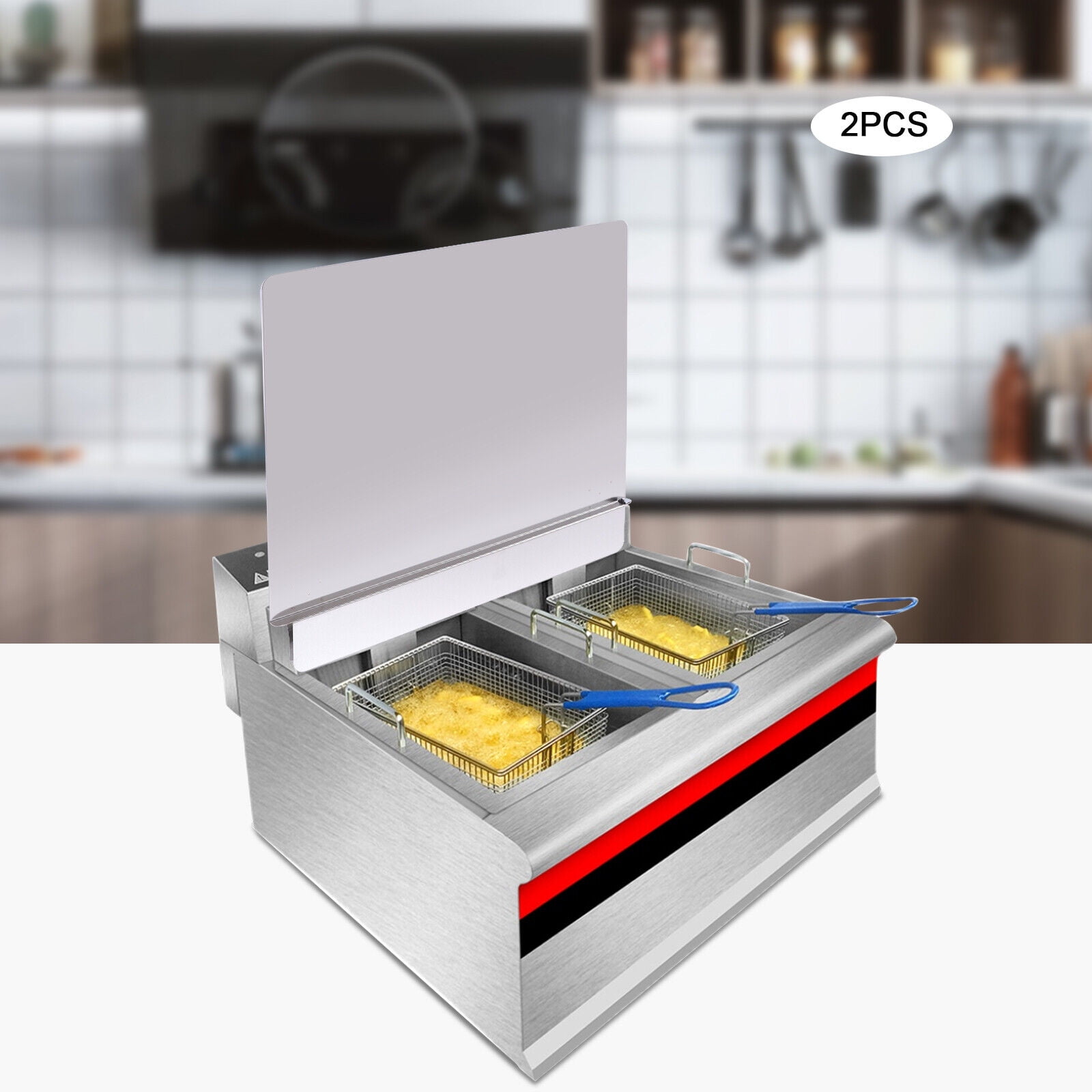 Industrial Universal Stainless Steel Deep Fryer Splash Guard 20-1/2 ...