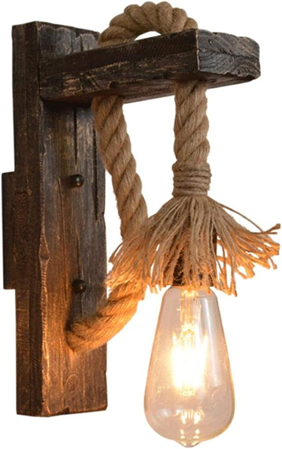Industrial Vintage Wall Sconces Lamp Wood Wall Sconce Lighting 1 Light ...