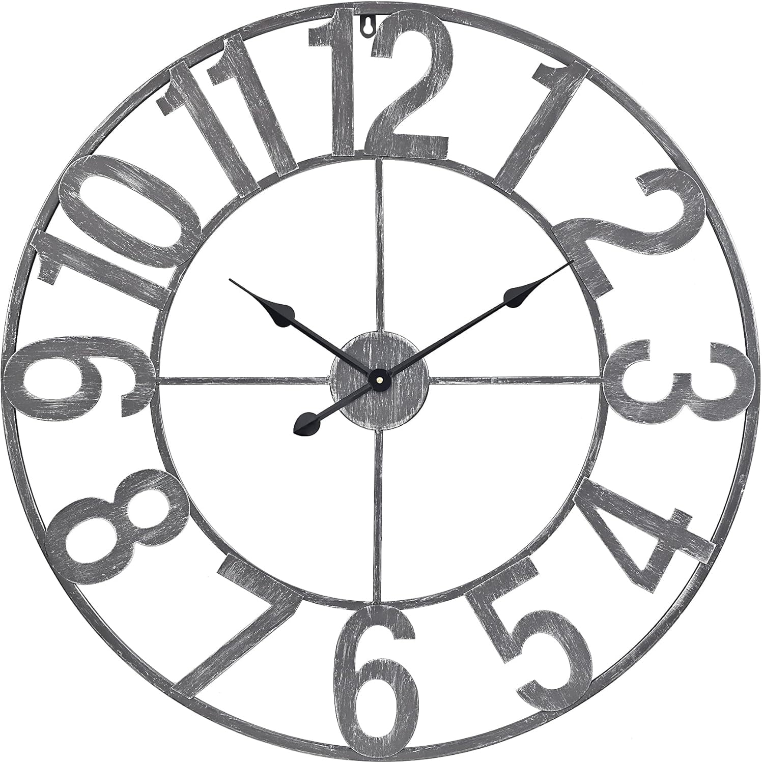 Industrial Wall Clock - Large Wall Clock, Big Clocks for Living Room Or ...