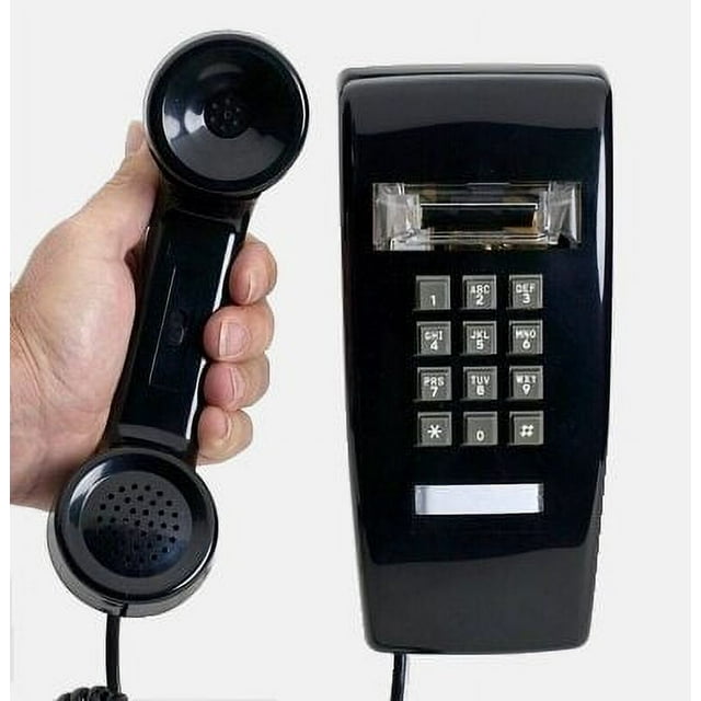 Industrial Wall Phone with Dialpad - BLACK by HQTelecom - Walmart.com