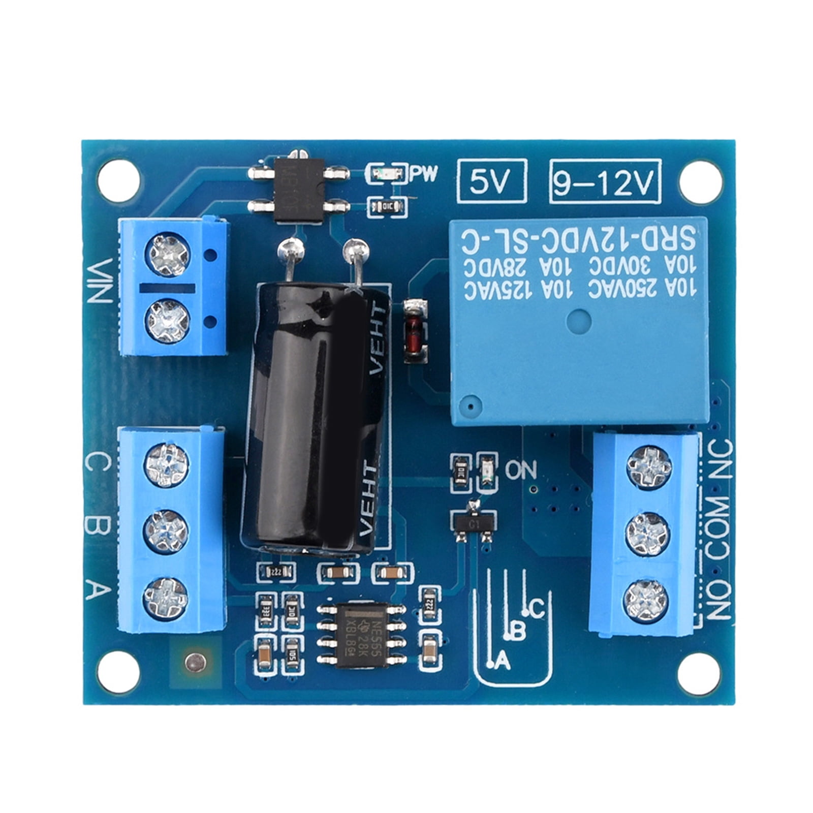 Industrial Water Levels Controller NE555 Based 12V Relays Module Stable ...