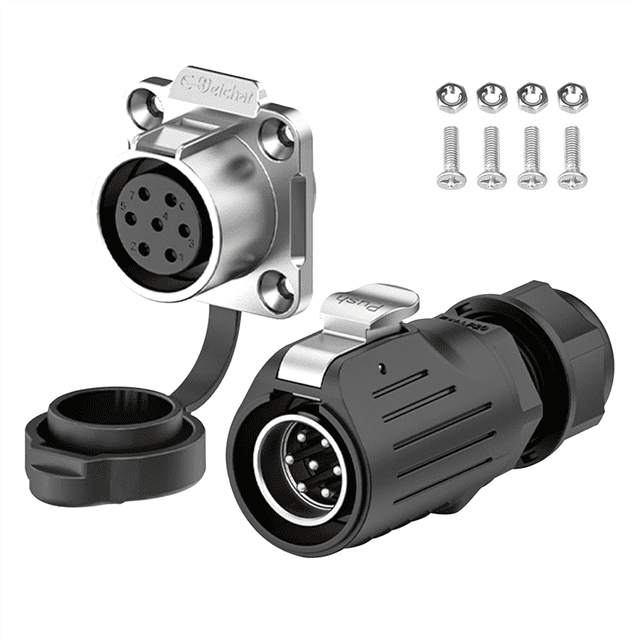 Industrial Waterproof Connector IP68 Quick Plugging Circular Connector ...