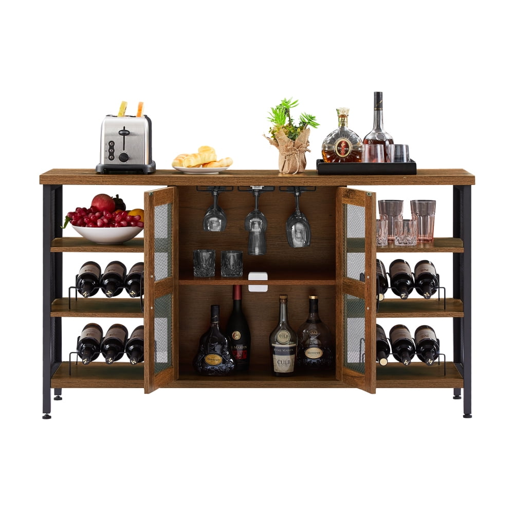 Industrial Wine Bar Cabinet, Cosymart Liquor Storage Credenza ...