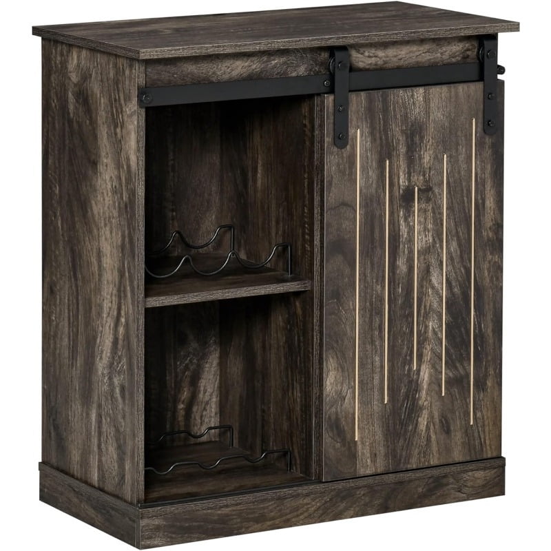 Industrial Wine Cabinet Sideboard Storage Cabinet Serving Bar Buffet ...