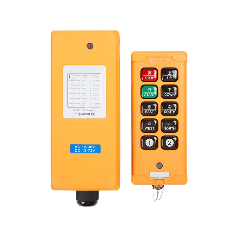 Industrial Wireless Crane Radio Remote Control System 1 Transmitter 10 ...
