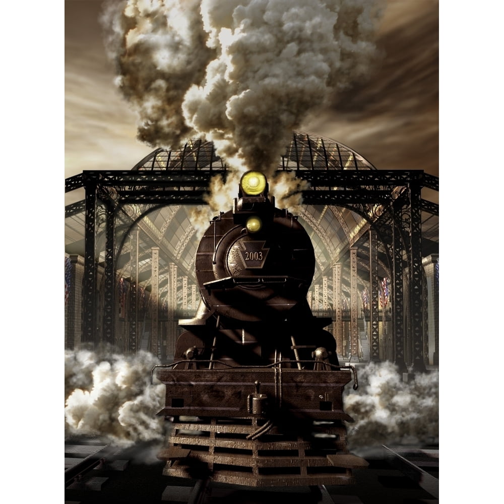 Industrial age of steam engine. Poster Print by Kurt Miller/Stocktrek ...