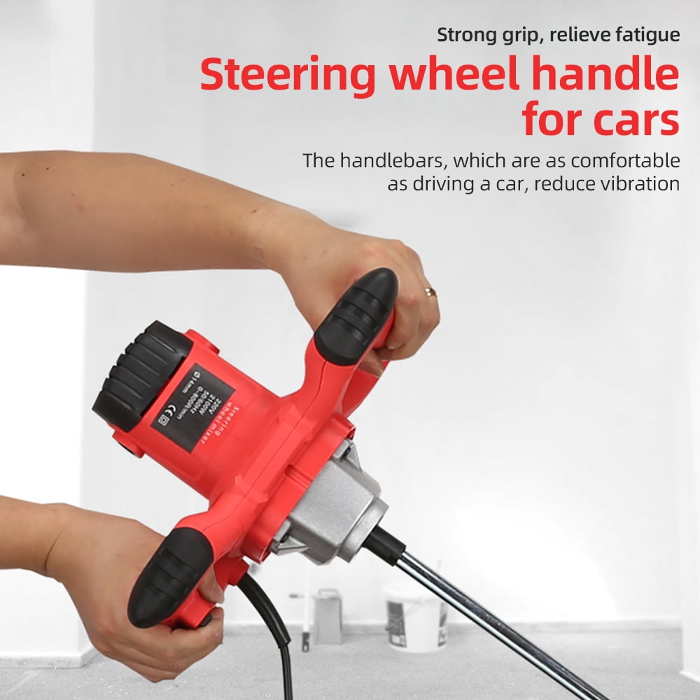 Industrial agitator,6 Speed Mud Mortar 2100w Handheld Mud Tool With ...