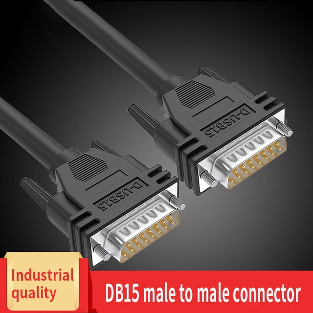 Industrial-grade DB15 cable Male to male to female to female 15-pin ...