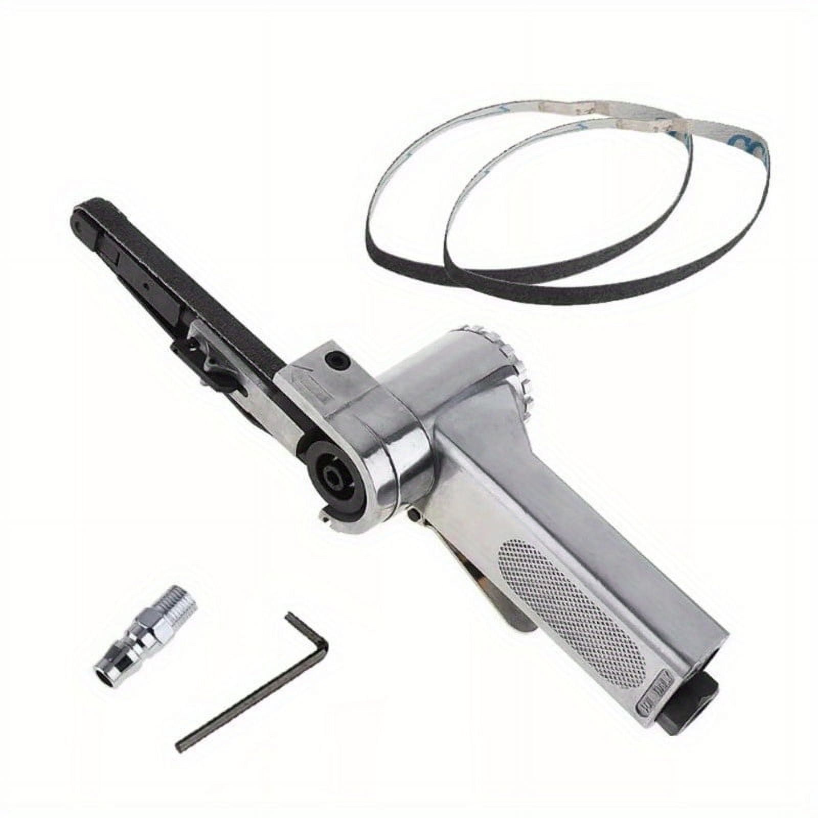 Industrial grade pneumatic sand belt machine 10mm pneumatic polishing ...