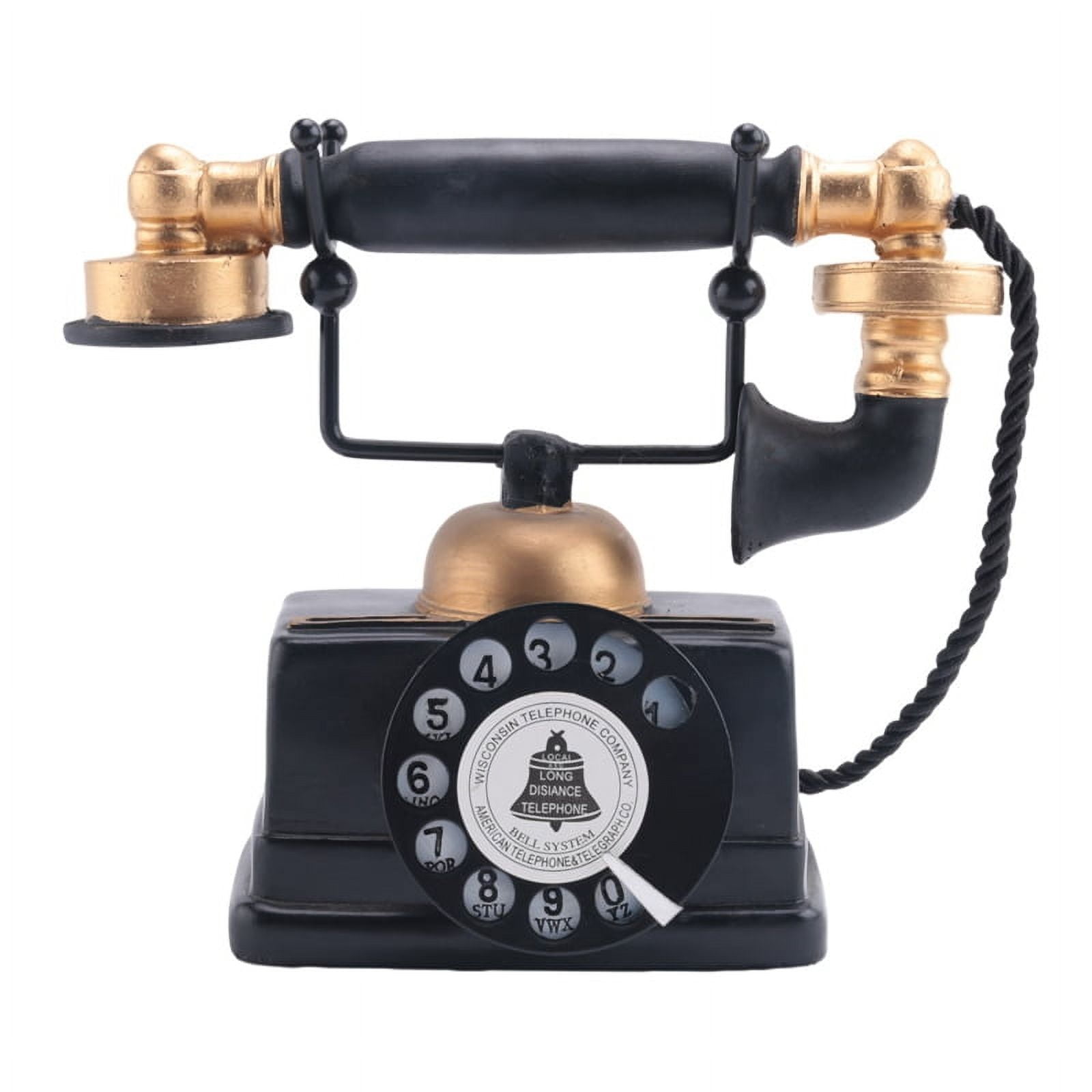 Industrial loft Retro Rotary Phone Model Crafts Decoration Shop Cafe ...