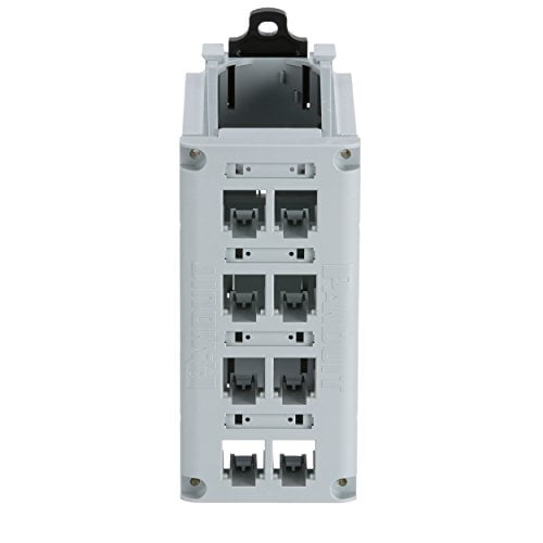 Panduit CDPP8RG Industrial Net 8pt Rail Mount Cop Panel - Walmart.com