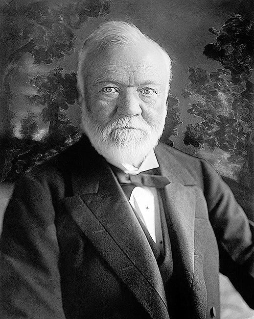 Industrialist Andrew Carnegie Portrait - 24x36 Inch Laminated Aviation ...