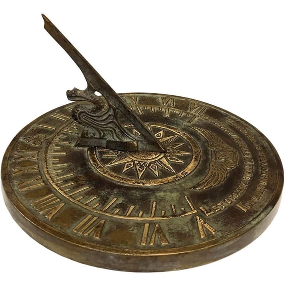 Industries 1820 Solid Brass Colonial Sundial - Walmart.com