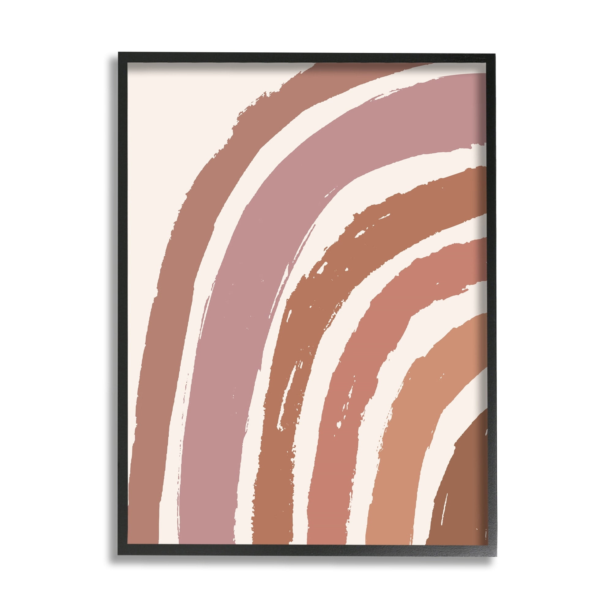 Industries Desert Rainbow Paintbrush Stroke Arches 16 in x 20 in Framed ...