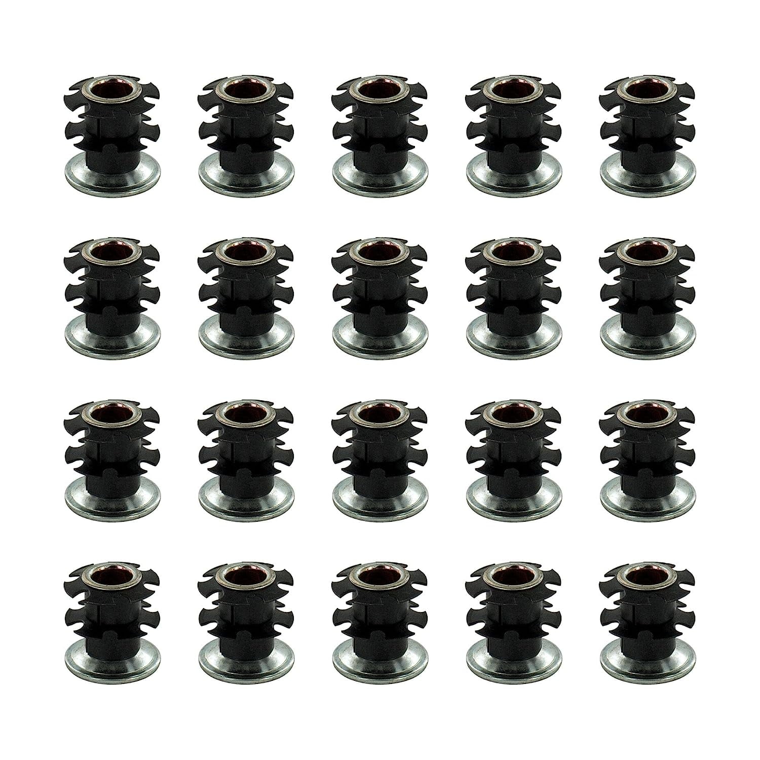 Industries Double Star Threaded Caster Insert | Heat Treated Steel ...