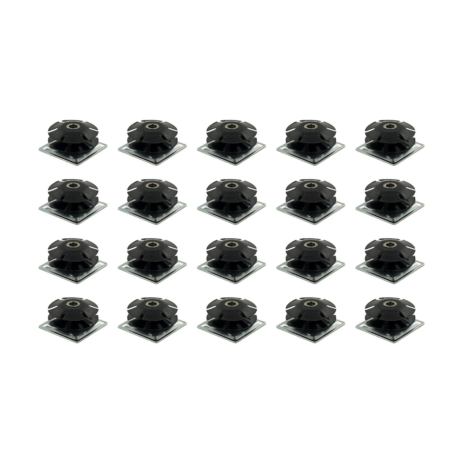 Double Star Threaded Caster Insert | Heat Treated Steel | Fits 2 Inch ...