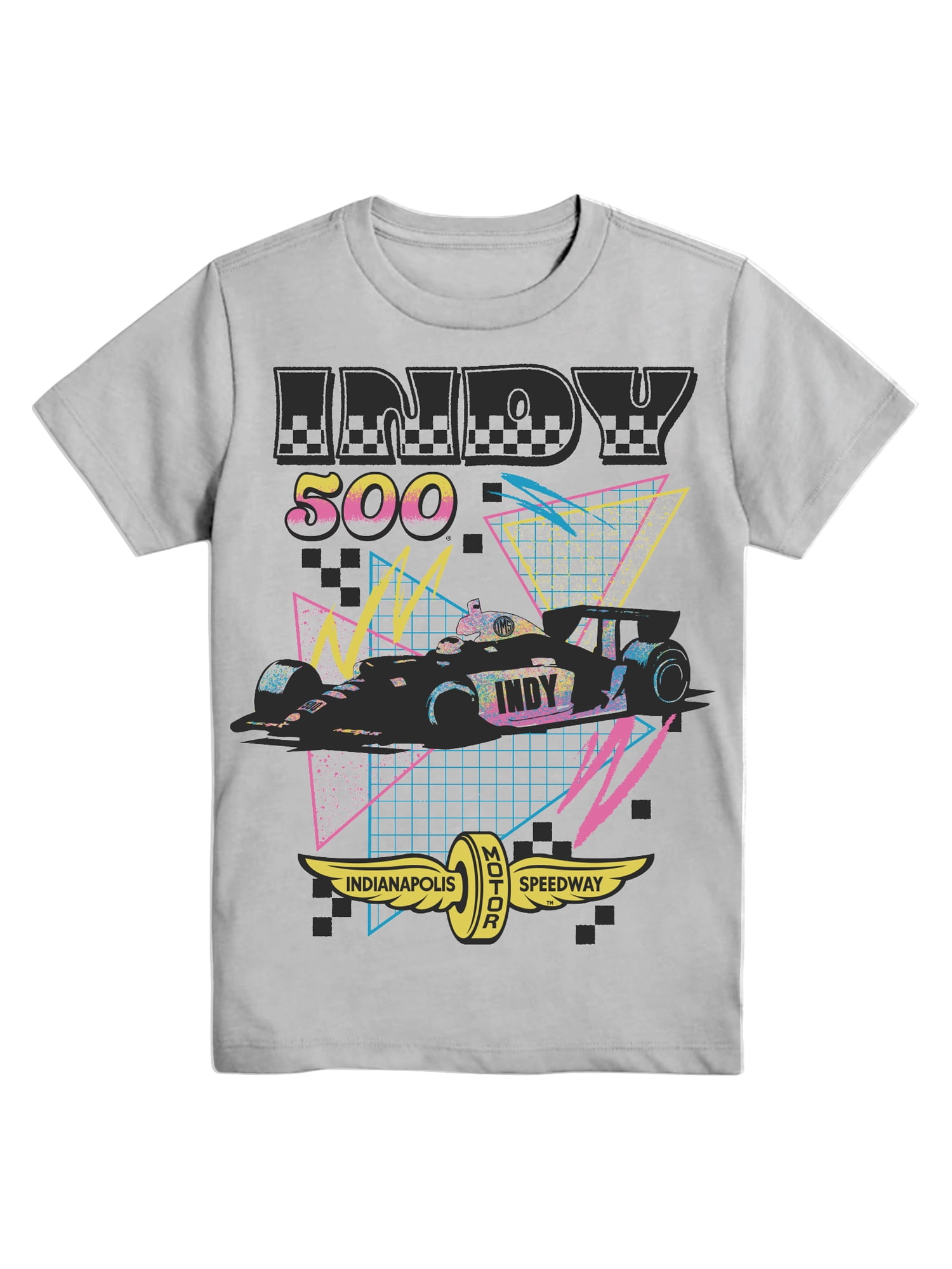 Indy 500 Kids Retro Racing Graphic Tee Crew Neck Short Sleeve Sizes 4 ...