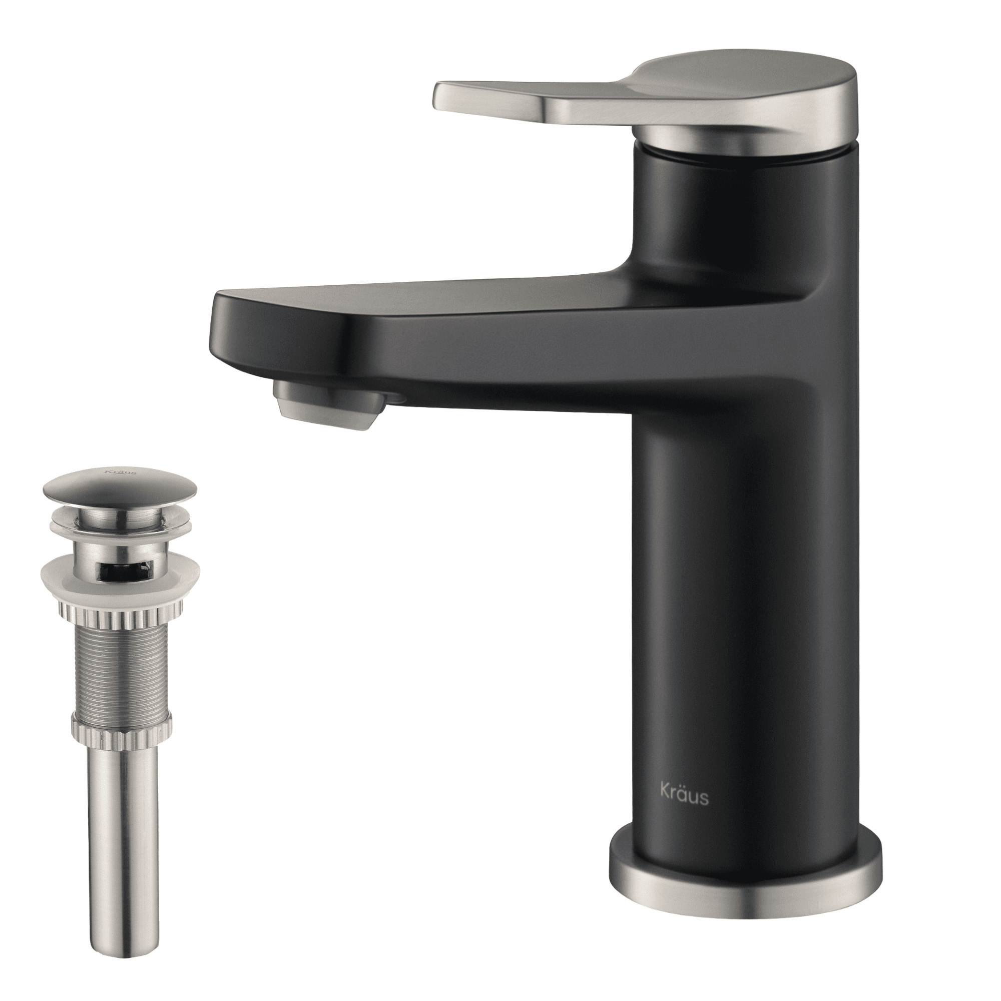 Indy Single Handle Bathroom Faucet in Spot Free Stainless Steel/Matte ...