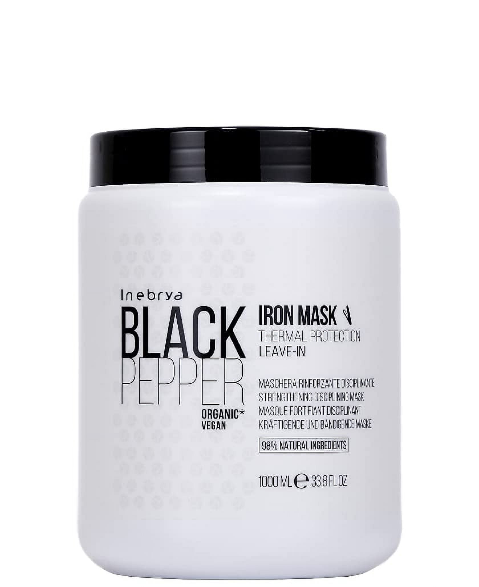 Inebrya Black Pepper Iron Mask Thermal Protection Leave-In - 33.8 oz ...