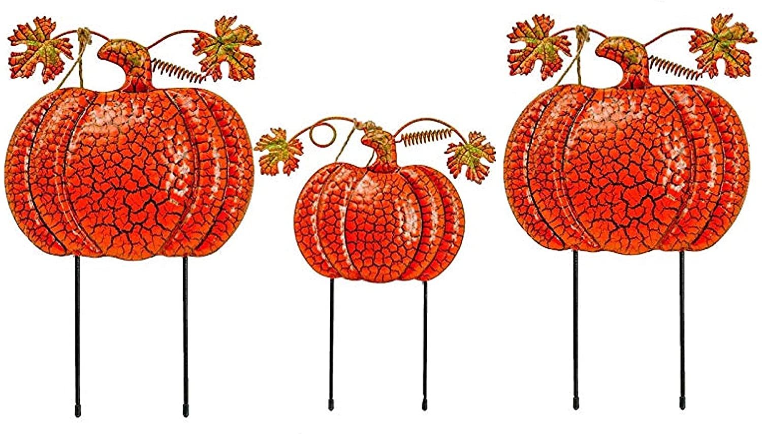 "Inelkas Pumpkin Garden Stakes, Outdoor Decor for Autumn, Thanksgiving ...
