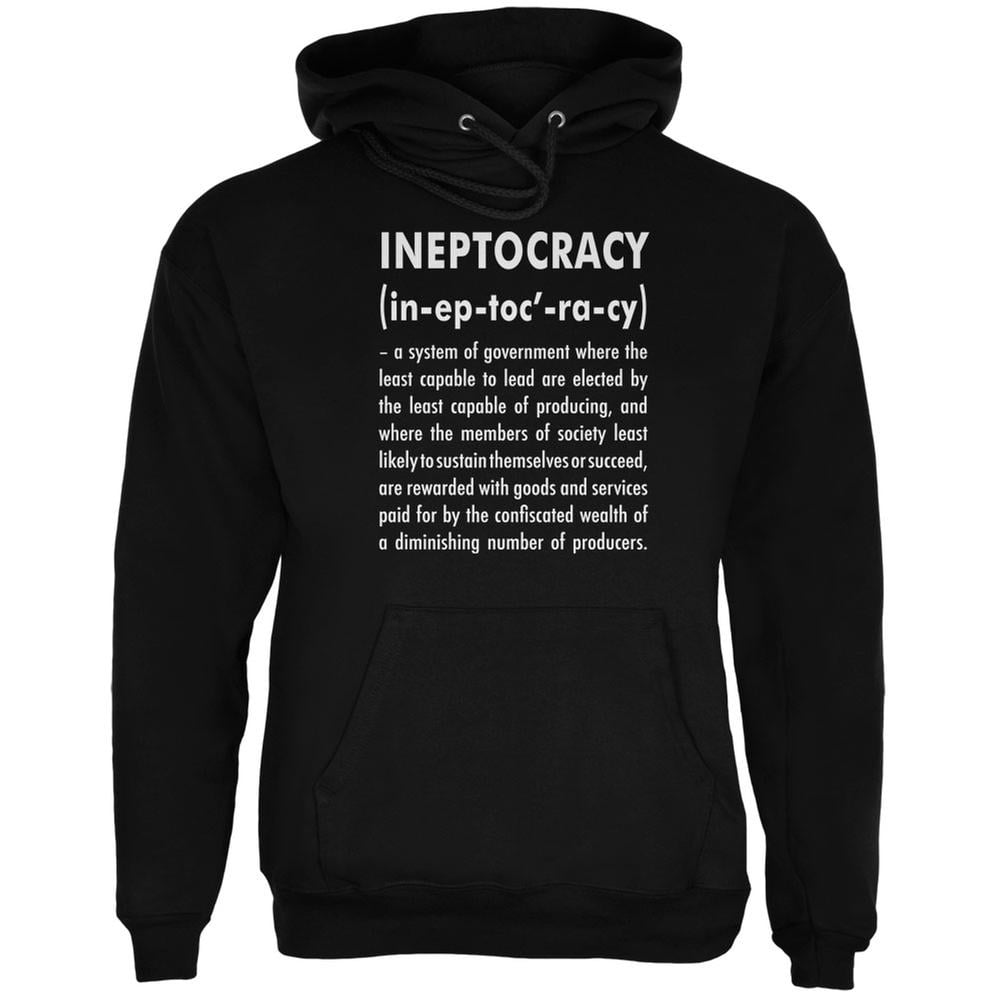 Ineptocracy Definition Black Adult Hoodie - Large - Walmart.com