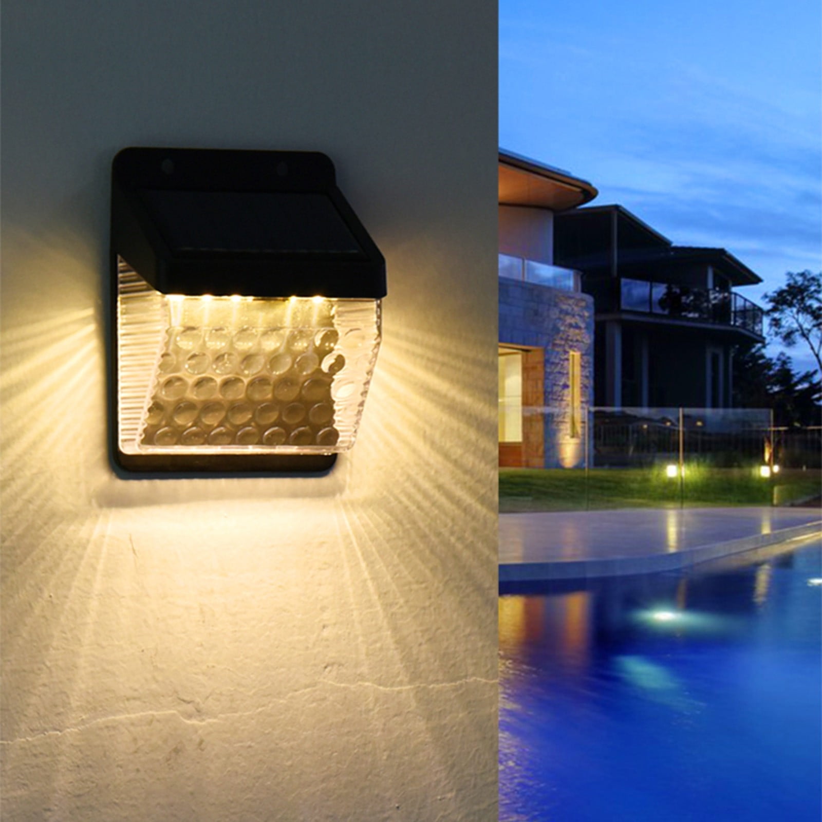 Inerposs 2 Pack Solar Outdoor Lights, Motion Sensor Garden Light ...