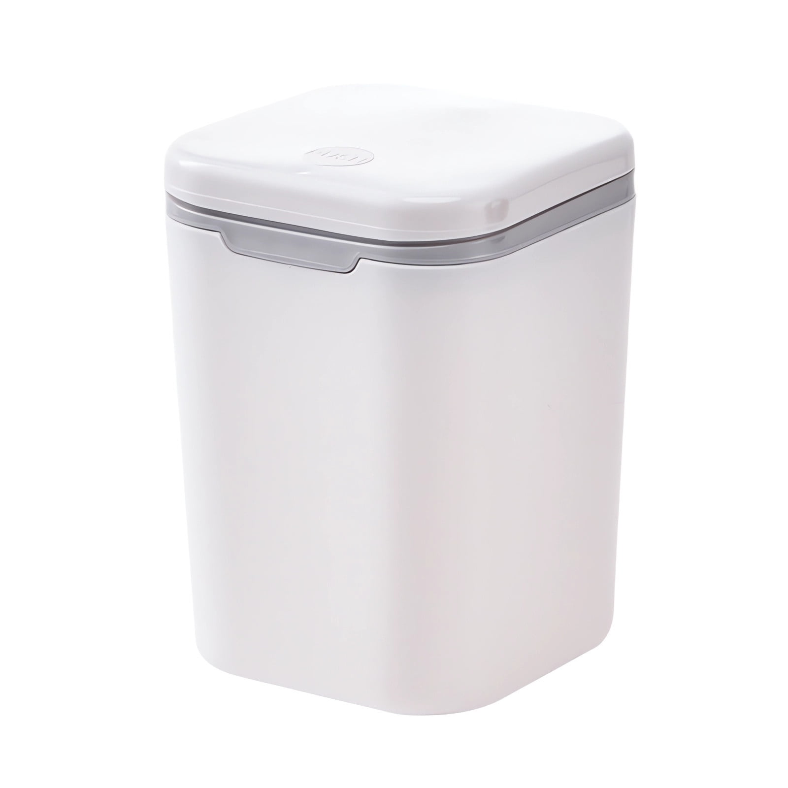 Inerposs Desktop Trash Can, Mini Wastepaper Basket, Covered Trash Bin ...