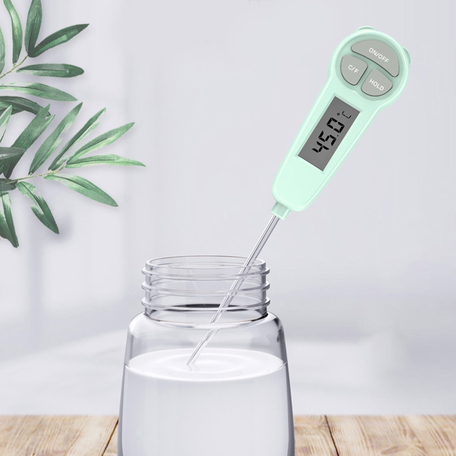 Inerposs Digital Food Thermometer with Stainless Steel Probe, Instant ...