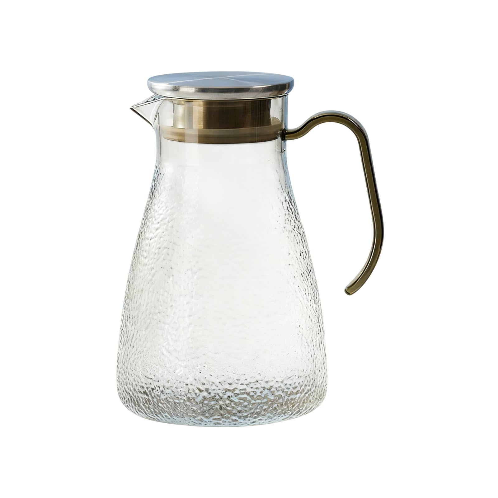 Inerposs Hammered Patterned Pitcher, Durable Plastic Beverage Server ...
