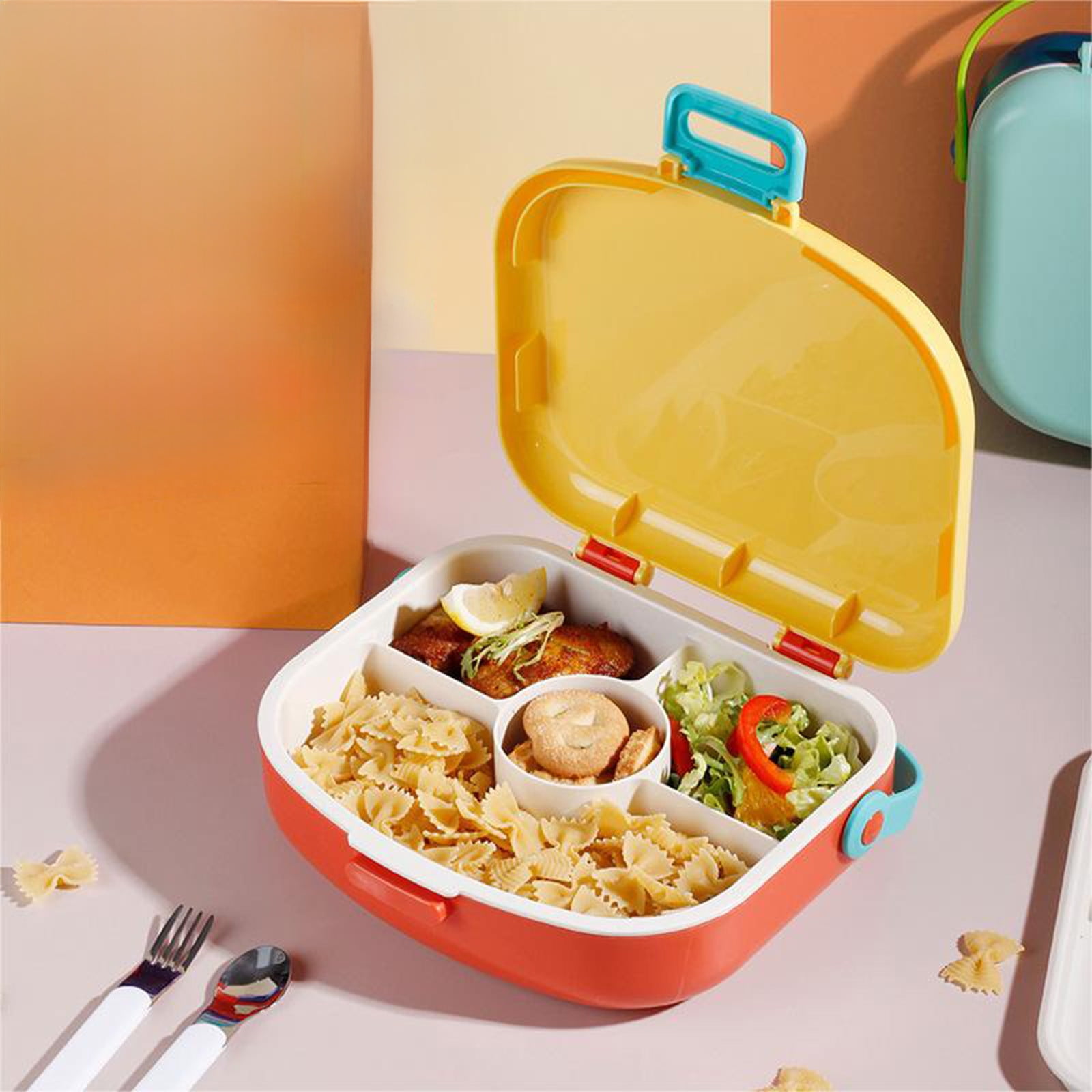 Inerposs Leak-Proof Compartmentalized Lunch Box - Ideal for Students ...