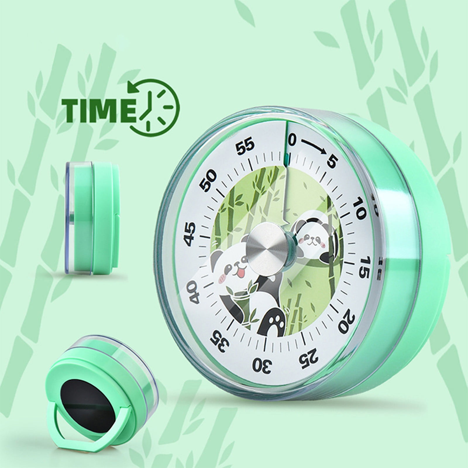 Inerposs Mechanical Visual Timer with Pandas Design - Battery-Free ...