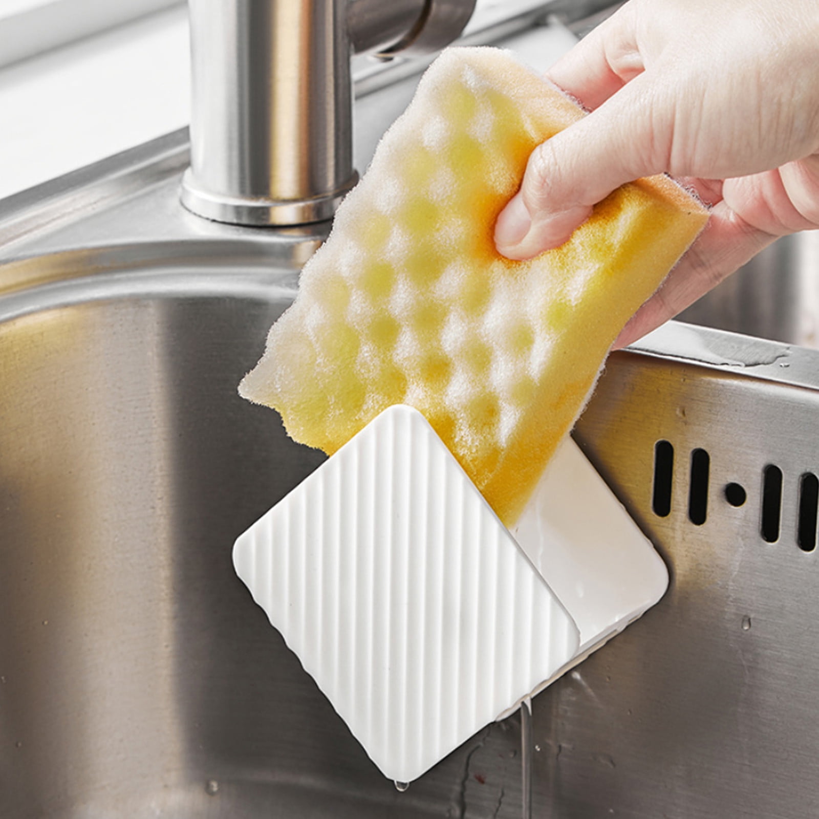 Inerposs Multi-Functional Scouring Pad Storage Rack for Kitchen - Wall ...