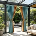 Inerposs Outdoor Curtains, Fade Proof Drapes, Waterproof Patio Curtains ...