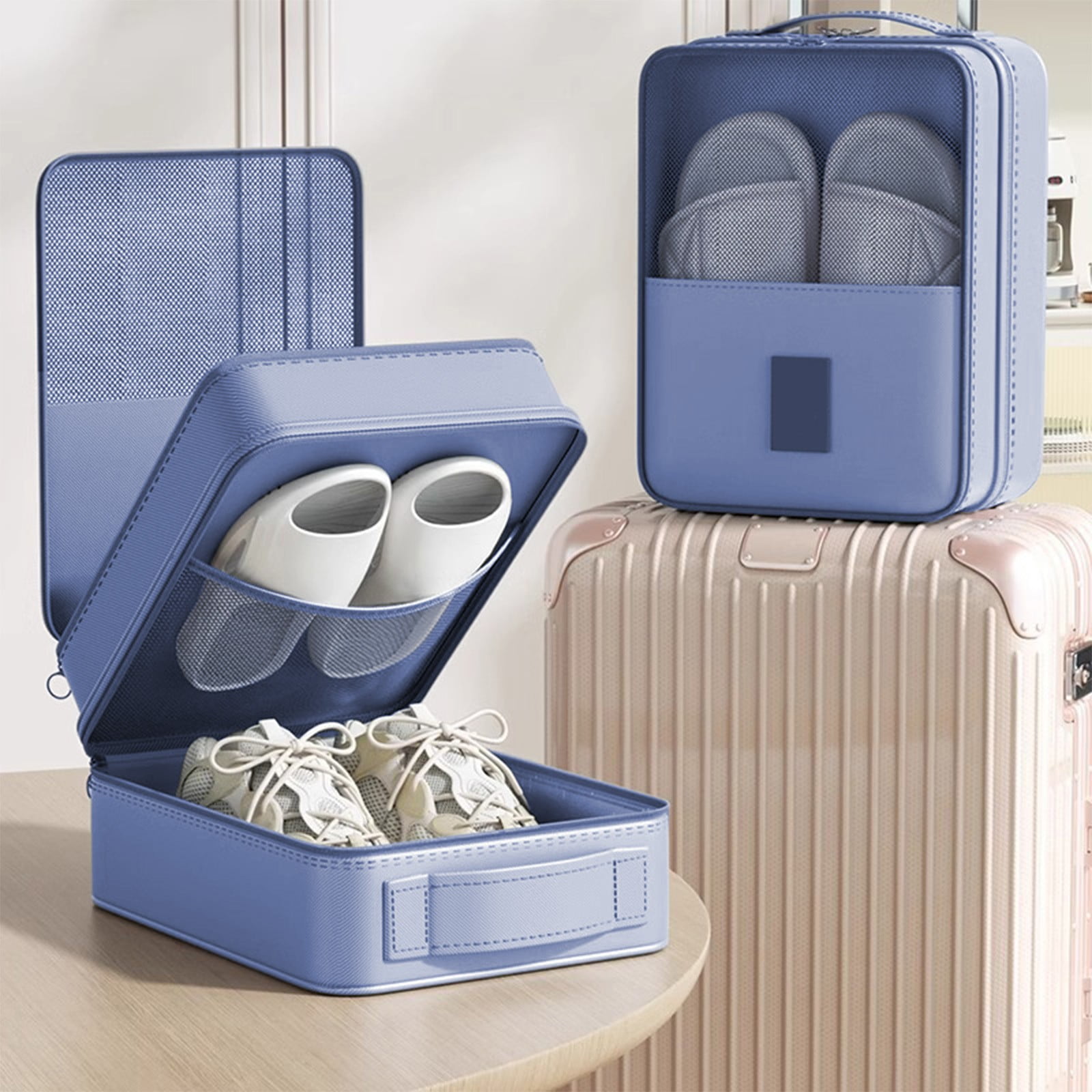 Inerposs Travel Shoe Organizer, Breathable Shoe Bag, Hangable Luggage ...