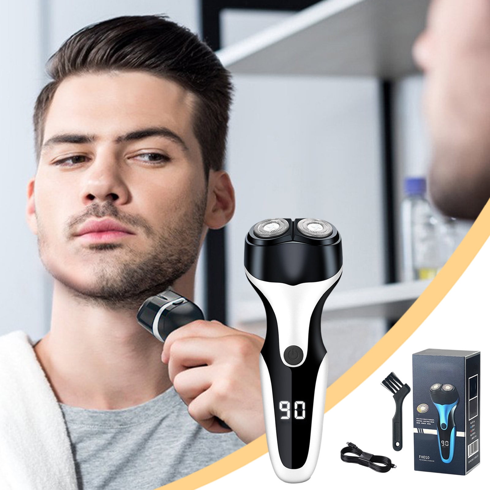 Inerposs USB Rechargeable Electric Shaver, Portable Waterproof Body ...