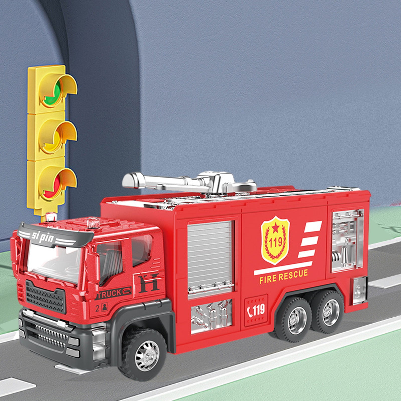 Inertia Alloy Engineering Car Toy,Boys Excavator Mixer Truck Tanker ...